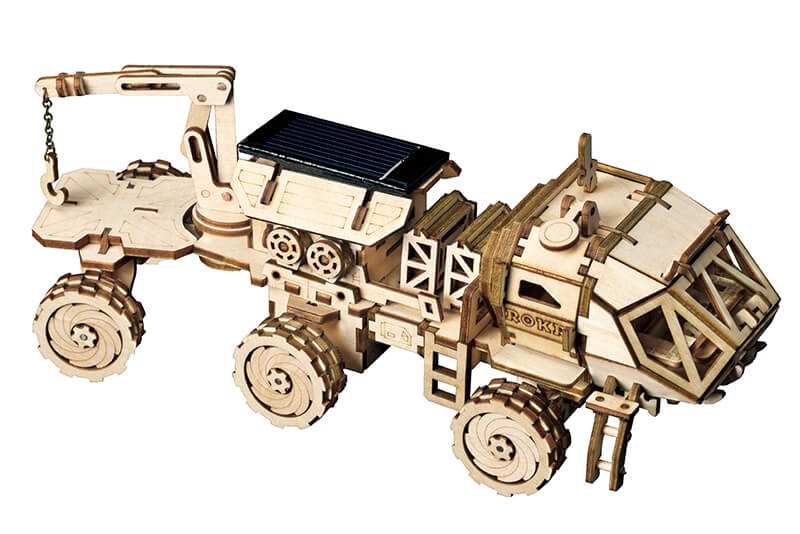 Puzzle 3D Navitas Rover | Rokr | Puzzle Véhicule en bois